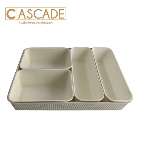Cascade 5pcs Multi Purpose Storage White Cascade