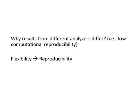 Flexibility In F Mri Data Analysis And Standardization