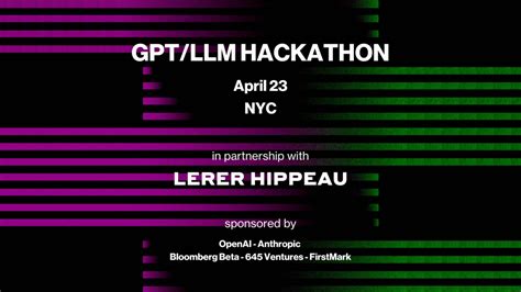 NYC GPT LLM Hackathon Cornell Tech
