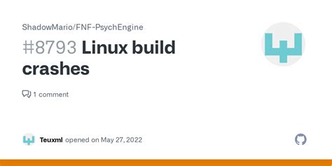 Linux Build Crashes · Issue 8793 · Shadowmariofnf Psychengine · Github