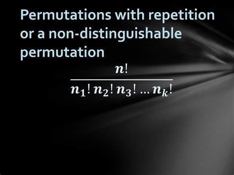 PPT Permutation PowerPoint Presentation Free Download ID