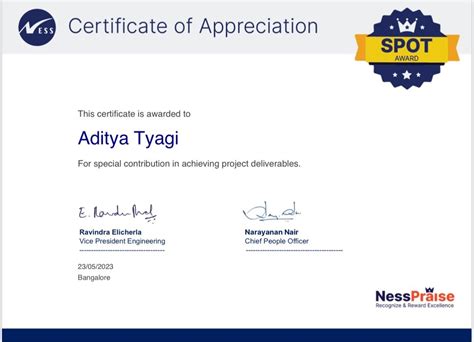 Aditya Tyagi On Linkedin Thank You Amit Pathak Rajendran Balakrishnan For The Recognition