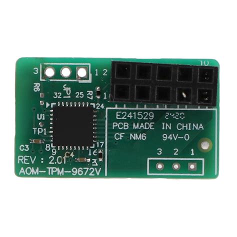 Tpm 2 0 Module 10 Pin Spi Parallel Aom Tpm 9672v Trusted Platform For Supermicro Motherboard 10