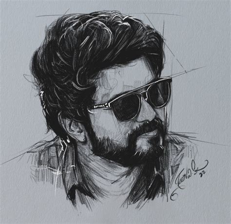 Thalapathy Vijay Pencil Sketch 2023 Artofit