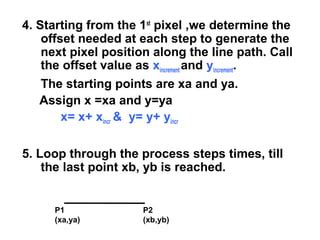 Line Drawing Algorithm And Antialiasing Techniques PPT