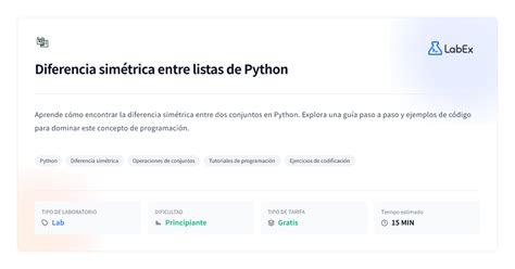 Diferencia Simétrica Entre Listas De Python Labex