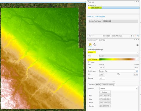 Using A Raster Dem To Show Elevations Esri Community