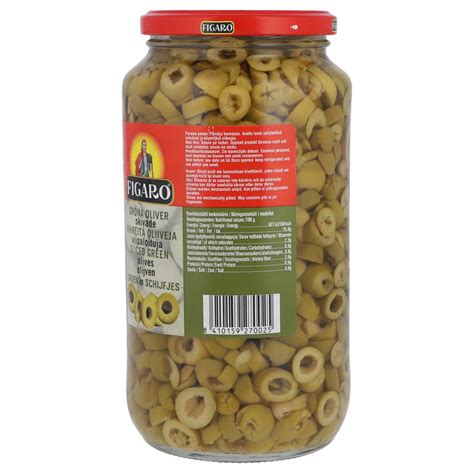 Figaro Olives Slice Green 920 Gm Al Fatah