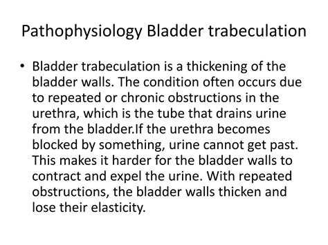 Pathophysiology Of Lower Urinary Tract Obstructionpptx