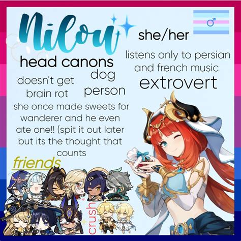 Nilou Head Canons Not Nilou Having So Many Friends😭