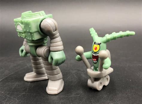 Spongebob Squarepants Plankton And Robot Suit Imaginext Chum Bucket