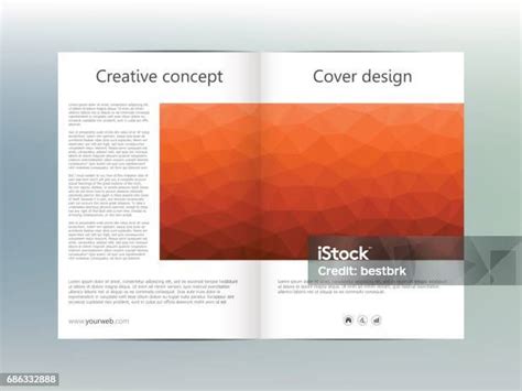 브로셔 템플릿 레이아웃 전단지 커버 연례 보고서 A4 크기에 잡지 삼각형 모양입니다 기하학적 추상 배경입니다 벡터 일러스트 레이 션 0명에 대한 스톡 벡터 아트 및 기타