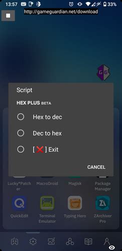 hex converter tools gameguardian