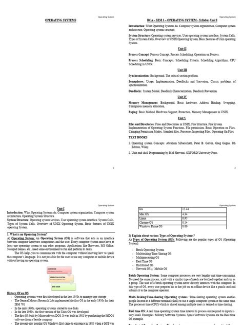 Operating System Operating System Pdf Operating System Computer