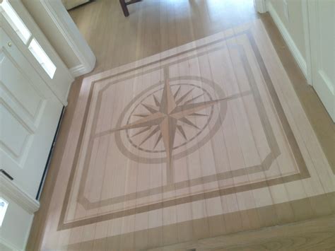 Foyer Floor Compass Rose Design Traditional Entrance Philadelphia