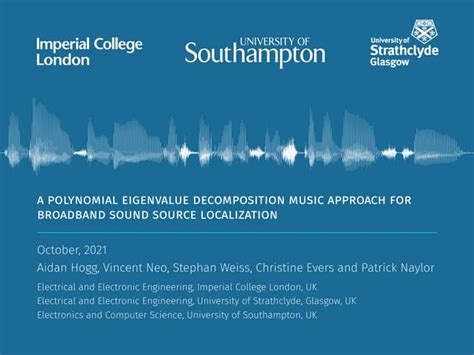 Presentation Waspaa A Polynomial Eigenvalue Decomposition Music Approach For Broadband Sound