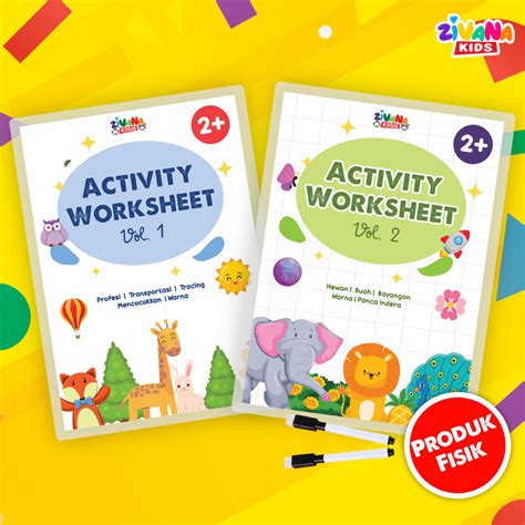 Jual Biarceria Activity Worksheet Lembar Kerja Aktivitas Edukasi