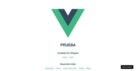 Vue Template Codesandbox