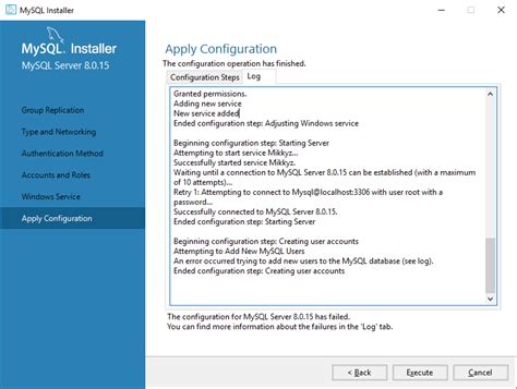 How Can I Fix Mysql Installing Error Super User