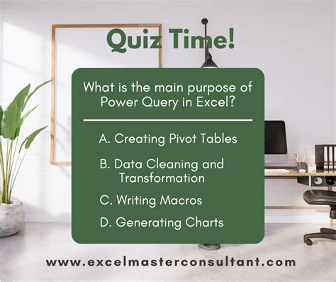 Excel Quiz Time Excel Master Consultant