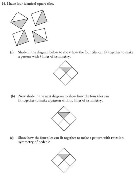 Plus Maths Rotational Symmetry Past Paper Questions Pi Academy