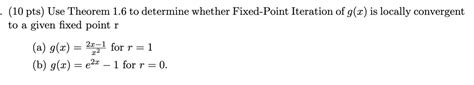 [solved] 10 mathrm{pts} use theorem 1 6 to