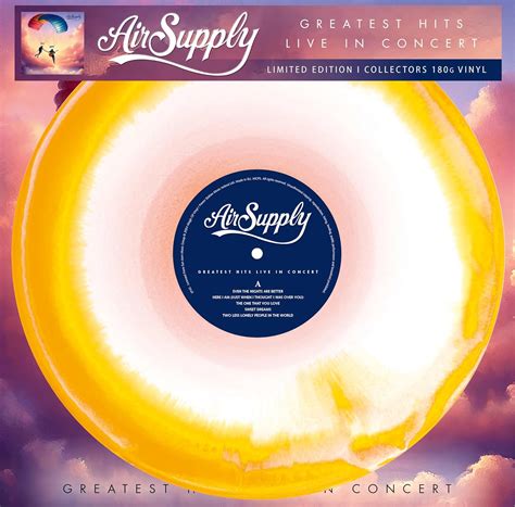 Air Supply Greatest Hits Limited Edition Colored Vinyl