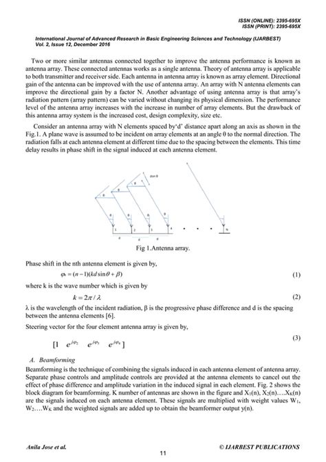 Simulation Of An Adaptive Digital Beamformer Using Matlab PDF