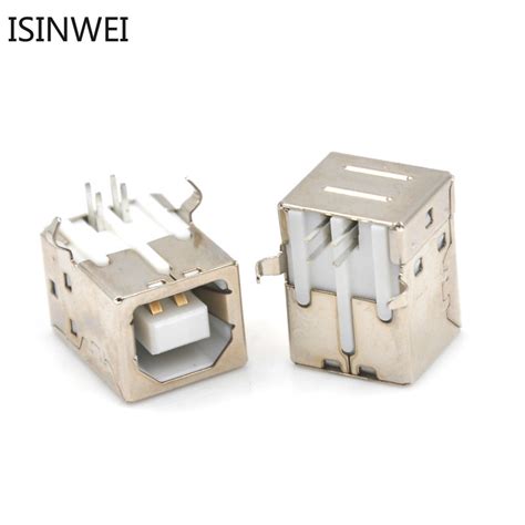 10pcs Usb Data Interface Printer Usb Interface Bf90 Degree Type D Usb Socket Iron Shell Shopee