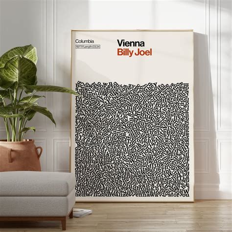 Billy Joel Vienna Etsy