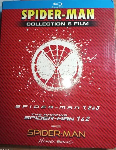 Dvd Blu Ray Disc Spider Man Collection 6 Film Marvel Vintage Nuovo