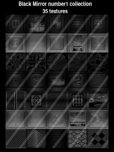 Black Mirror Collection Three Packages Of 105 Room Textures