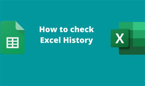 How To Check Excel History Basic Excel Tutorial