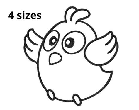 Bird Embroidery Design 4 Sizes Cute Bird Embroidery Machine