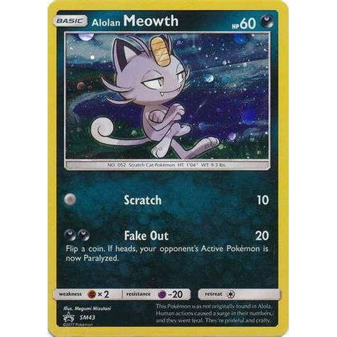 Meowth Pokemon Card