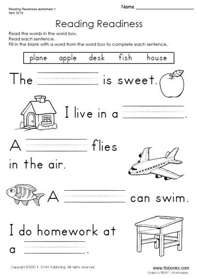Free Printable Reading Worksheets For Preschool The Best Free
