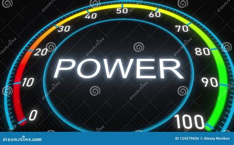 Power Futuristic Meter Or Indicator Conceptual 3d Rendering Stock Power Futuristic Meter Or Indicator Conceptual 3d Rendering Stock