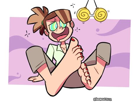 Rule 34 Barefoot Big Feet Brown Hair Dressed Feet Flat Colors Foot