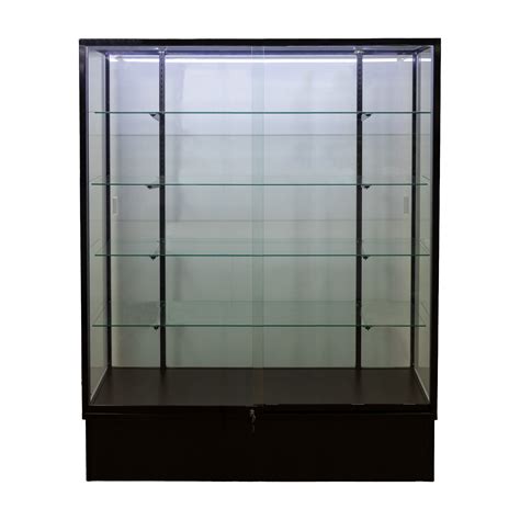 60 Wide Black Wall Display Case Extra Vision Wall Showcase