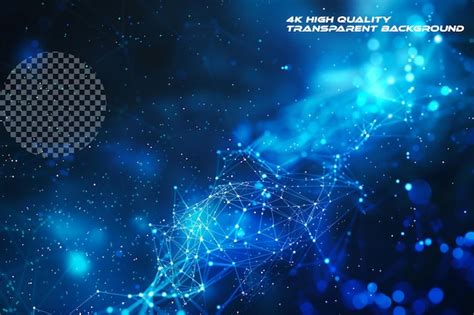 Premium Psd Blue Digital Background With Dark Blue Glowing