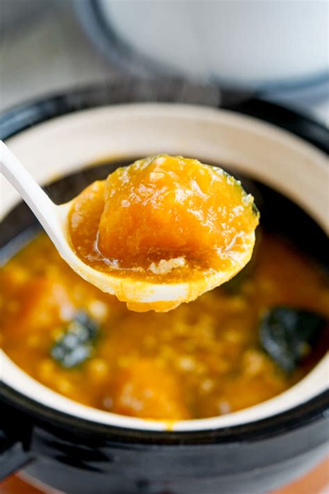 Japanese Kabocha with Ground Meat (Kabocha no Soboroni) - Mochi Mommy