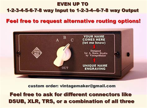 2 In 6 Out Trs Line Switcher Monitor Controller Vintage Maker Reverb