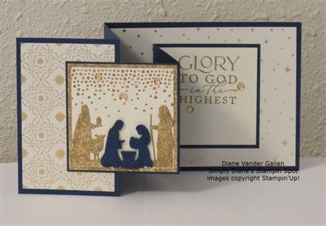 Night Divine Double Z Fold Nativity Christmas Cards Christmas Cards