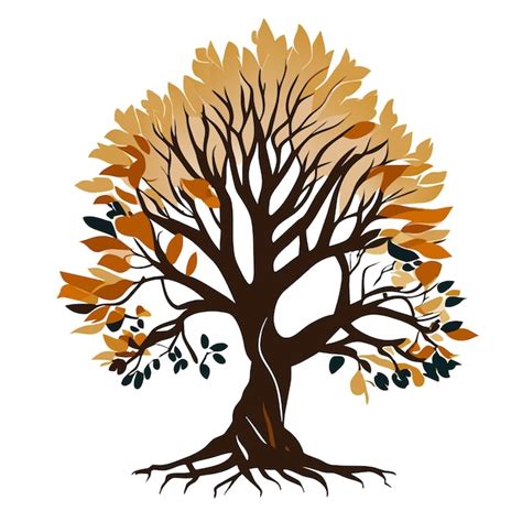 Premium Vector Vectorized Flat Art Of An Isolated Oak Tree
