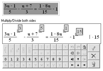 Input Of Intermediate Result Applying Rule Multiply Divide Both Sides Download Scientific