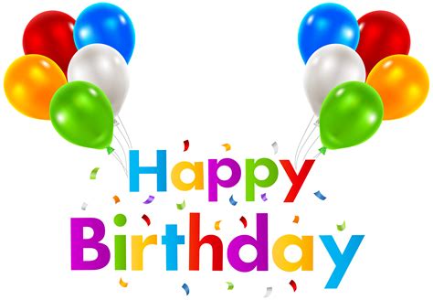 Balloon Birthday Party Hat Clip Art Happy Birtday Png Download 8000