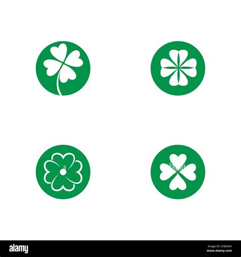 Clover Logo Vector Template Nature And Symbol Stock Vector Image And Art