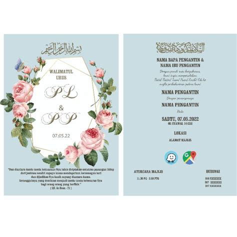 E CARD KAWIN DIGITAL WEDDING INVITATION PDF WITH CLICKABLE LINK