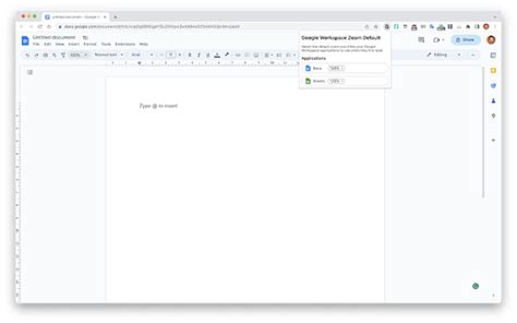 Google Workspace Zoom Default - Extended for Google Chrome - Extension Download