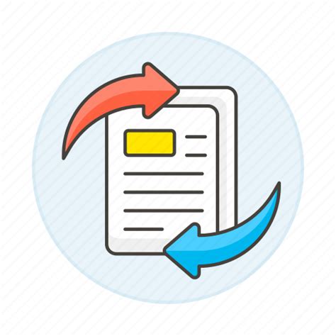 Document Exchange File Reviewing Text Update Icon Download On Iconfinder